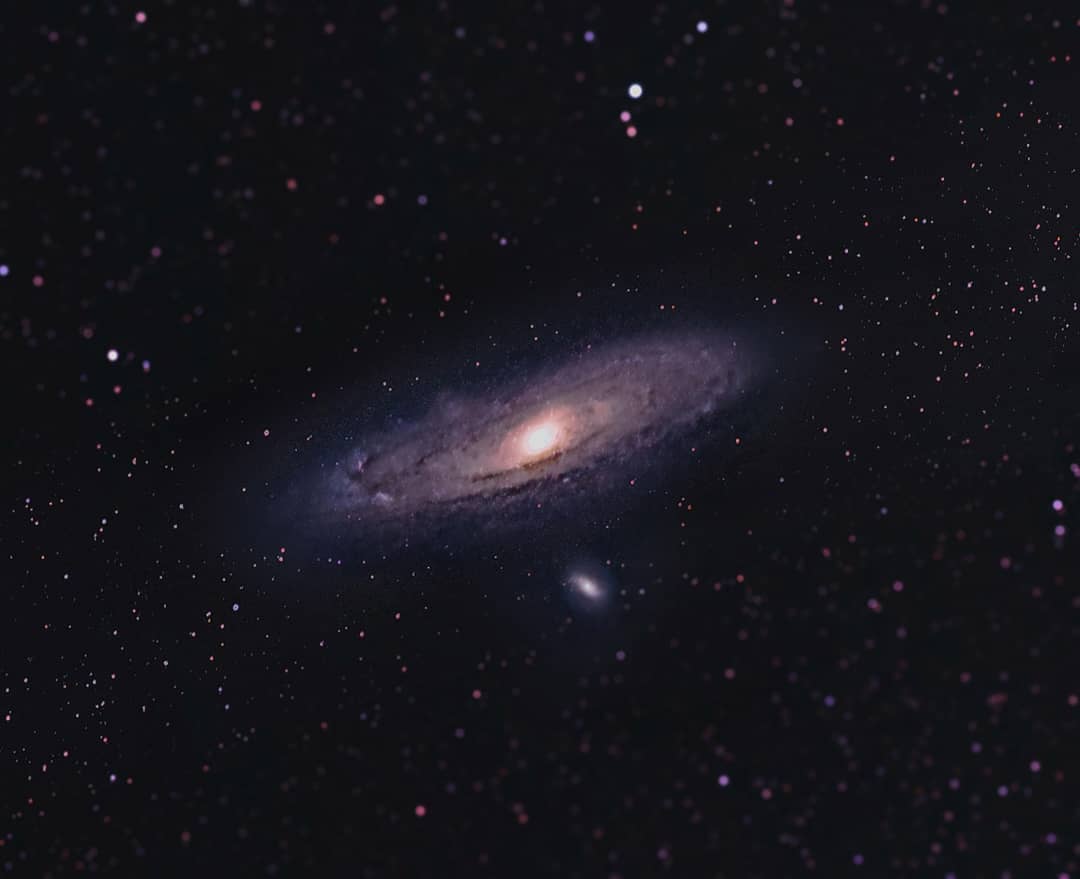 Andromeda Galaxy Night Sky Stars Cosmic Dust