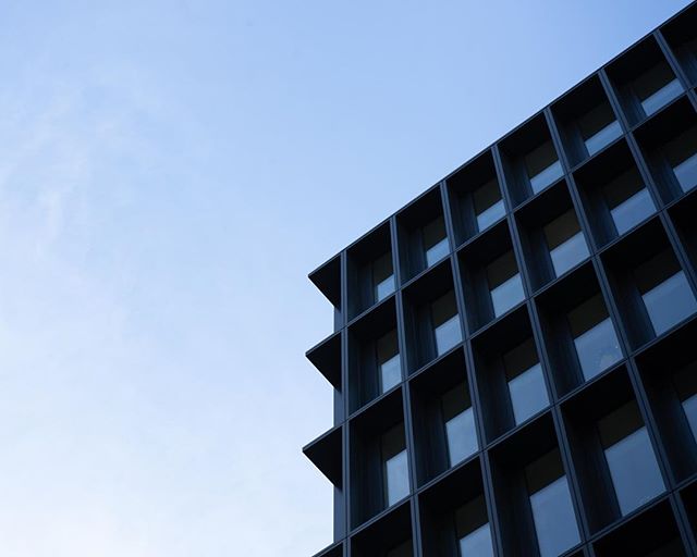 Modern Building Grid Facade Urban Architecture