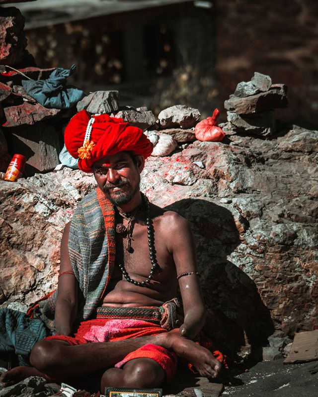 Sadhu Indian Holy Man Religious Figure Temple