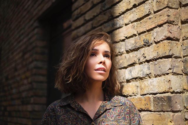 Woman Portrait Brick Wall Natural Light
