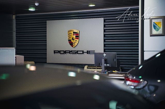 Porsche Dealership Modern Office Setting