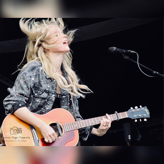 Female Singer Guitar Stage Live Performance