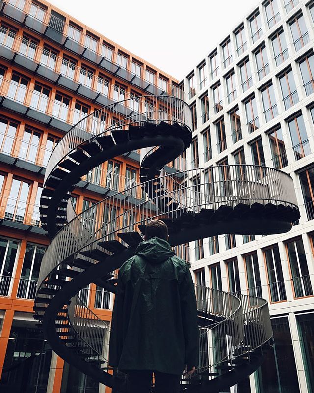 Spiral Staircase Urban Exploration Modern Architecture