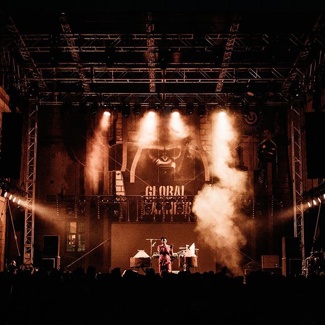 Singer Outdoor Concert Stage Performance